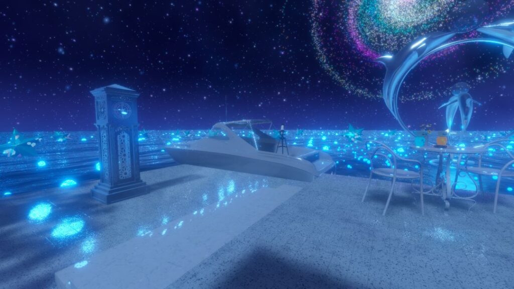 【VRChatワールド紹介】青い星の夢 -Blue Star Dream- | インドアろんろんのお役立ちブログ
