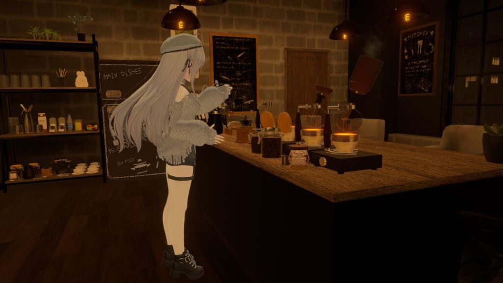 【VRChatワールド紹介】-cafe- 月時雨 | インドアろんろんのお役立ちブログ