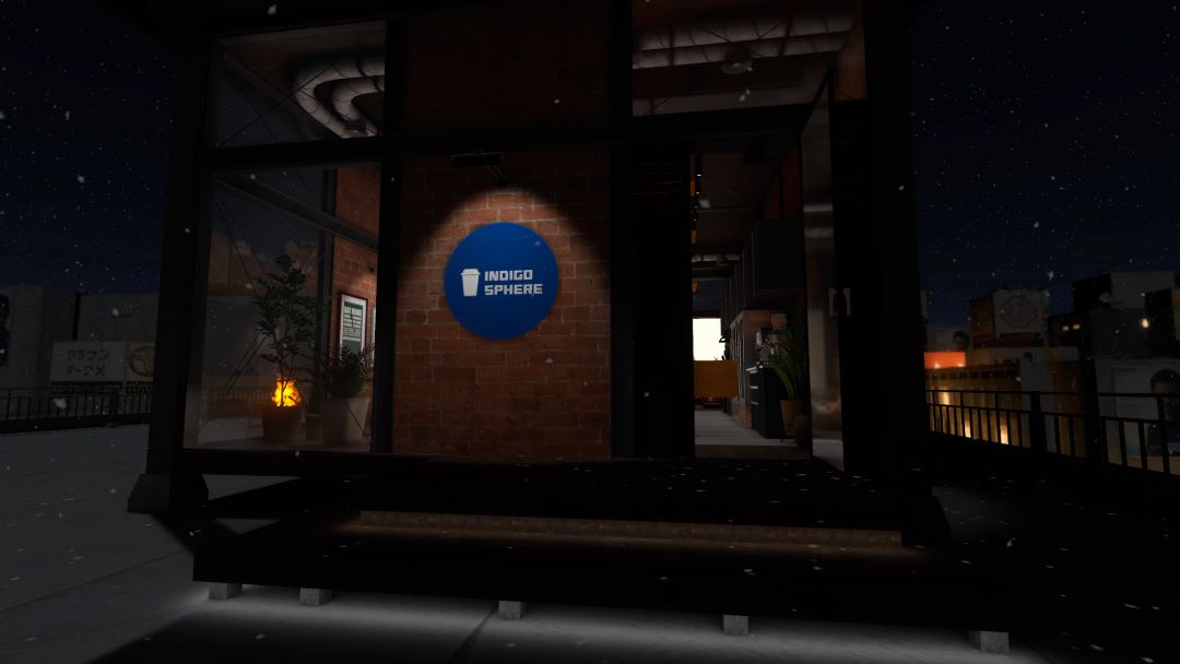 【VRChatワールド紹介】冬空カフェ-winter sky cafe- | インドアろんろんのお役立ちブログ