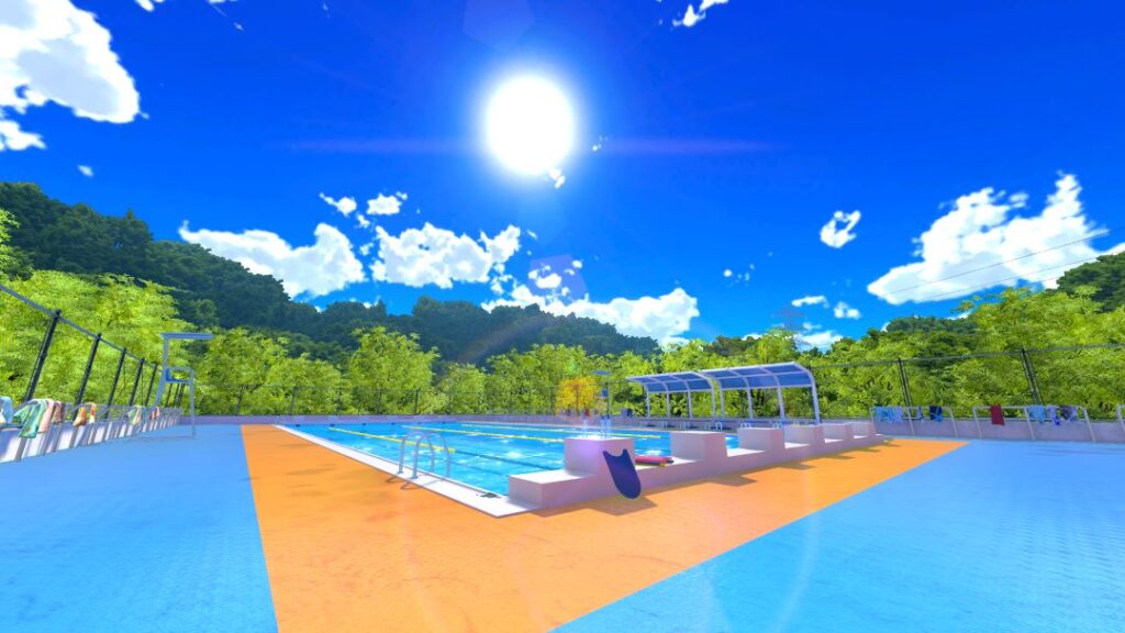 【VRChatワールド紹介】澄夏町学校 プール開放日 -School Swimming Pool in Summer- | インドアろんろんのお役立ちブログ