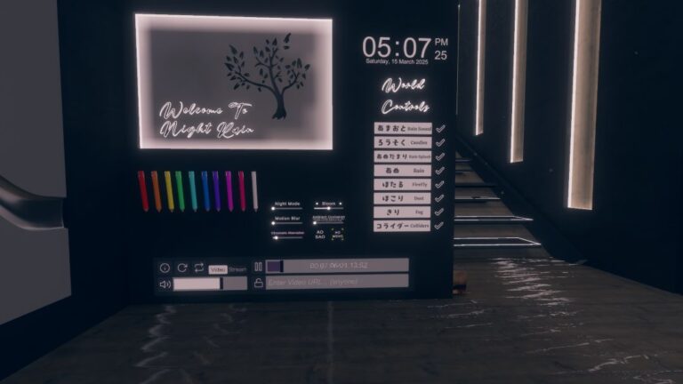 【VRChatワールド紹介】夜雨 -Night Rain- | インドアろんろんのお役立ちブログ