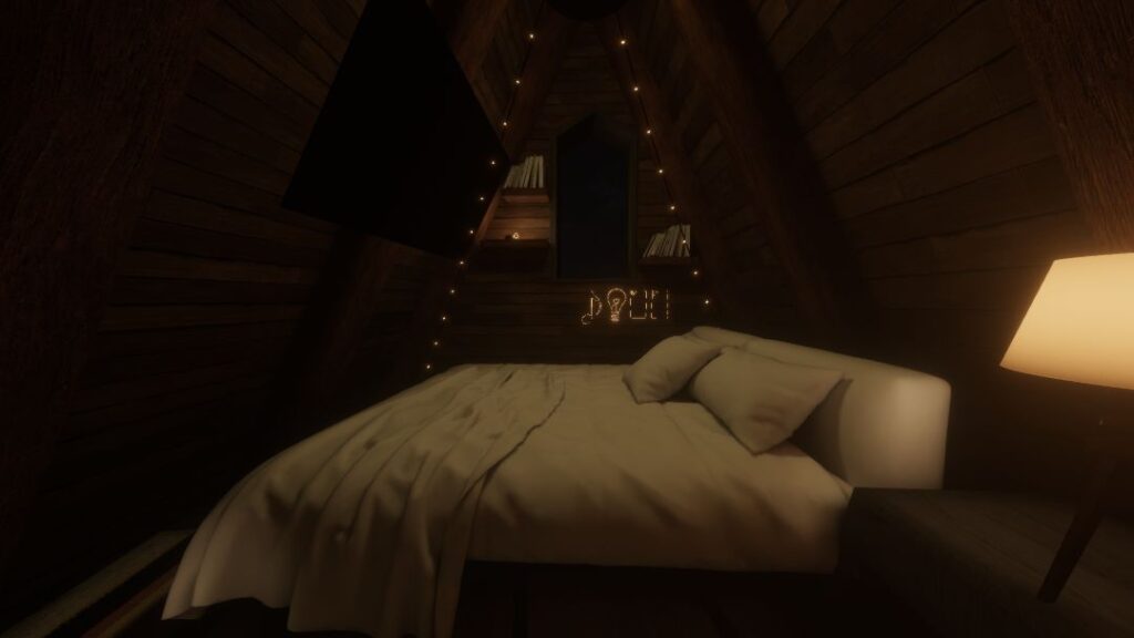 【VRChatワールド紹介】限界激狭屋根裏睡眠部屋（Tiny attic bedroom） | インドアろんろんのお役立ちブログ