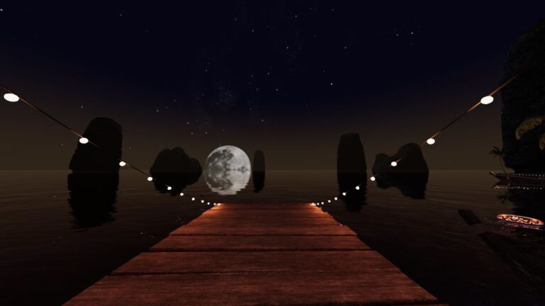 【VRChatワールド紹介】Deep Blue Night | インドアろんろんのお役立ちブログ